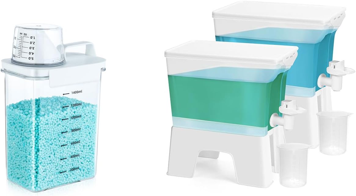 Amazon.com: Laundry Beads Dispenser and 1.16 Gallons Liquid Laundry ...