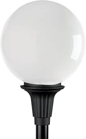 KASTLITE Premium Lamp Post Globe Combo Lighting Fixture | 16" White ...