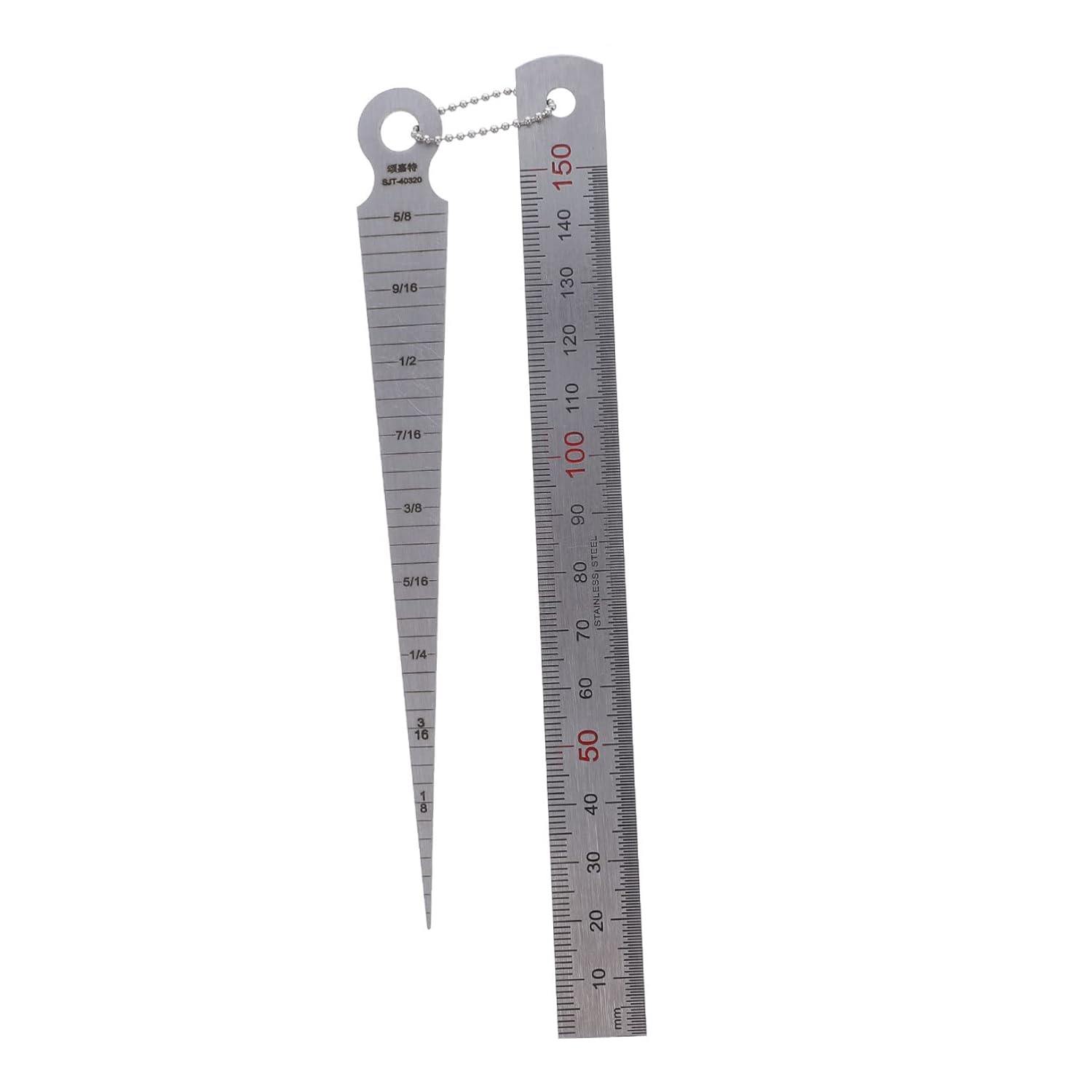 DOITOOL 3 Sets /2pcs Ruler Metric Ruler Precision Ruler Hole Inspection ...
