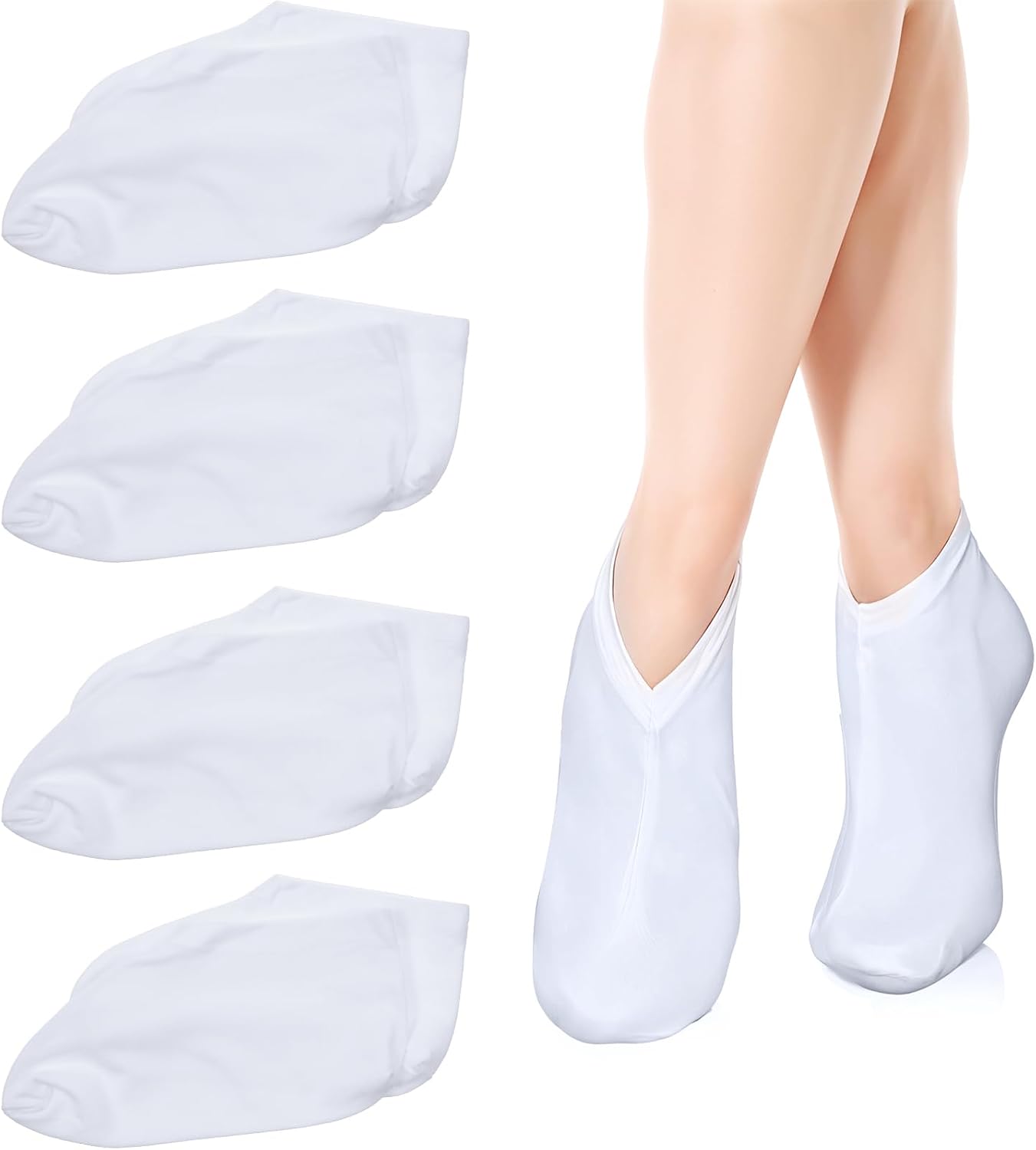 Amazon.com : 4 Pairs Moisturizing Socks for Dry Feet Overnight Cotton ...