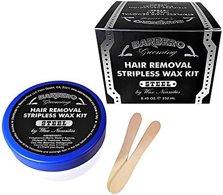 Amazon.com : Waxness Barbero Steel Hard Wax Beads, Microwavable Wax Kit ...