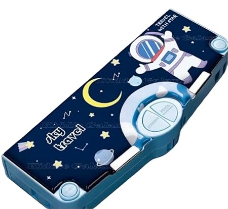 Buy Kiddie Galaxia® Space Theme Pencil Box for Kids, Space Pencil Box ...