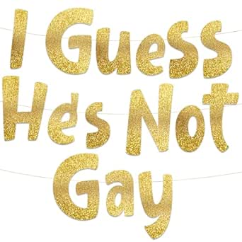 Funny Stag Party Gold Glitter Banner - Bachelor Party Ideas, Supplies ...