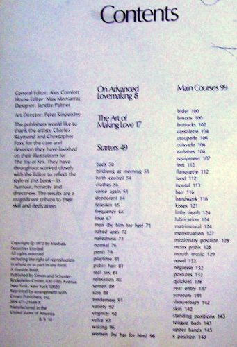 The Joy of Sex - Complete and Unabridged Illustrated Edition: Alex ...