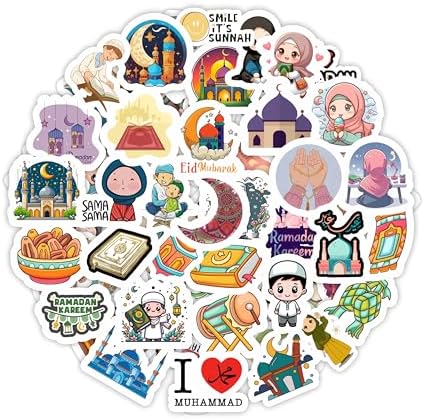 Amazon.com: Islamic Stickers for Ki_ds, Muslim Stickers for Water ...