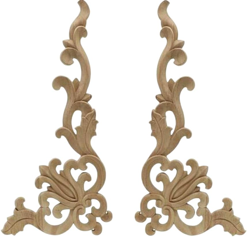 Amazon.com: Wood Applique Corner Onlay Decorative Wood Applique DIY ...