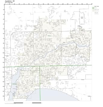 ZIP Code Wall Map of Appleton, WI ZIP Code Map Laminated: Amazon.com ...