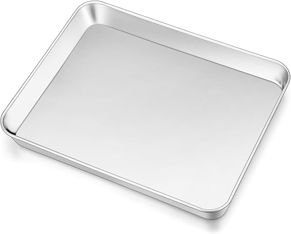 Amazon.com: 10.4 Inch Baking Sheet Pan, Joyfair Stainless Steel Cookie ...