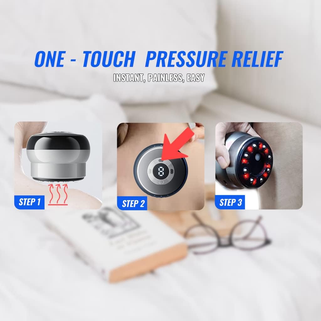 Buy Prayki Smart Cupping Therapy Massager, One-Touch Off Electric ...