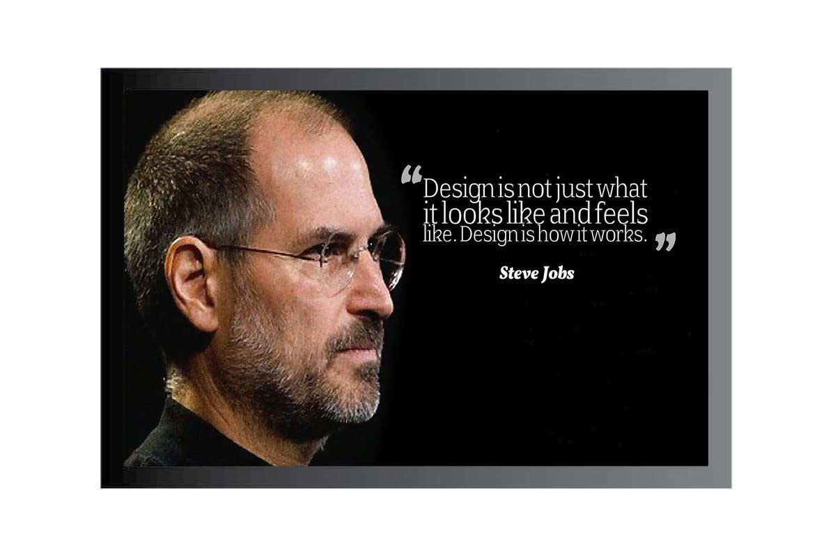 BALDAU PRINTS Steve Jobs Frame Poster For Room, Office and Home (14X20 ...