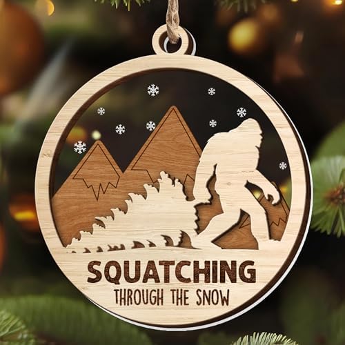 Amazon.com: Bigfoot Christmas Ornament, Sasquatch Gifts for Men Women ...