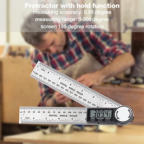 Digital Angle Finder Ruler,Digital Protractor,180 Degree Rotation with ...