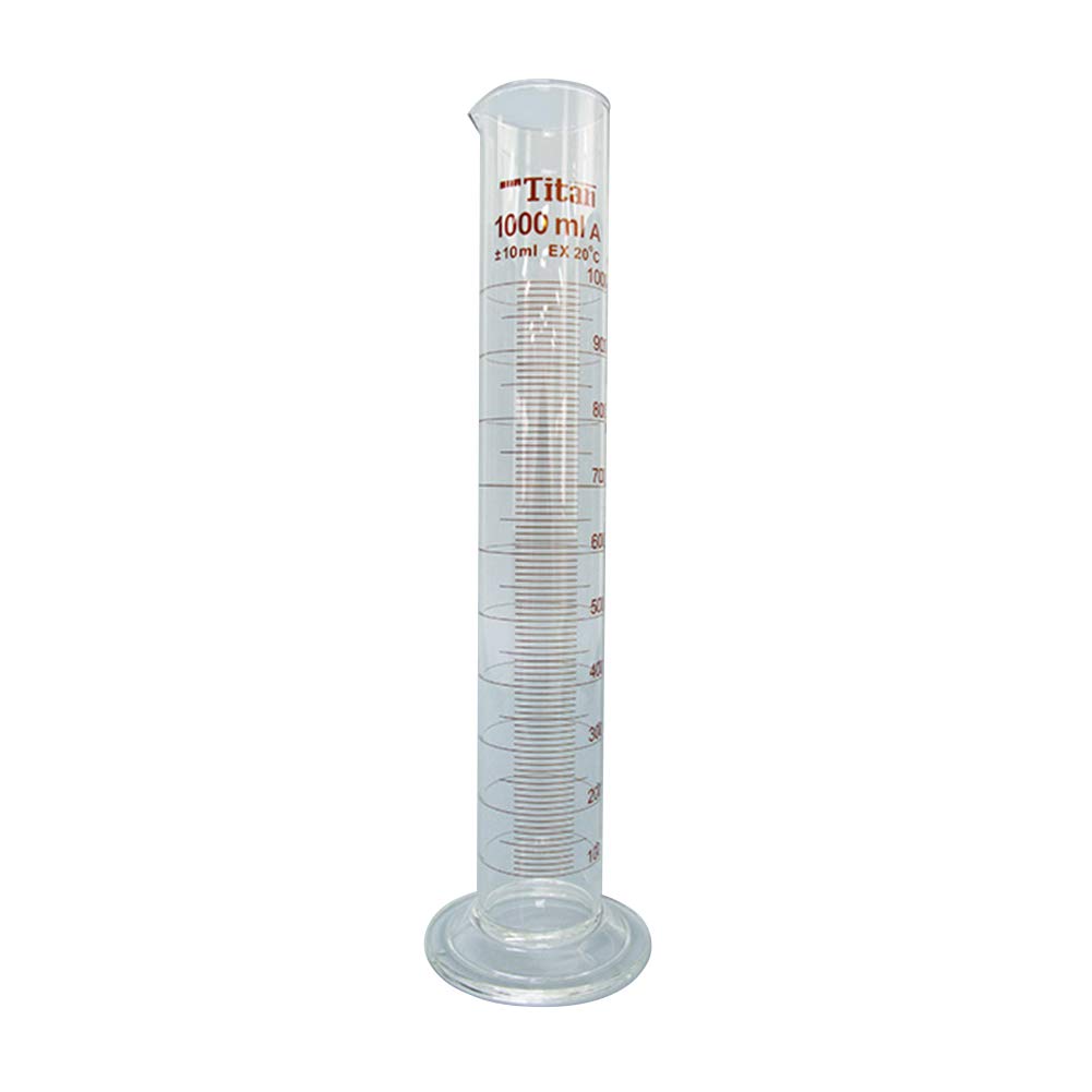 Tansoole Measuring Cylinder Graduated Cylinder Lab Test Tube, 1000mL ...