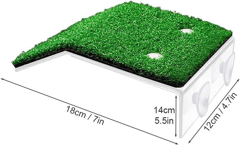 DSFSAEG Lawn Turtle Basking Platform, Tortoise Ramp Reptile Ladder ...