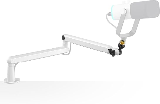 FIFINE Low Profile Boom Arm, Adjustable Microphone Arm with Hidden ...