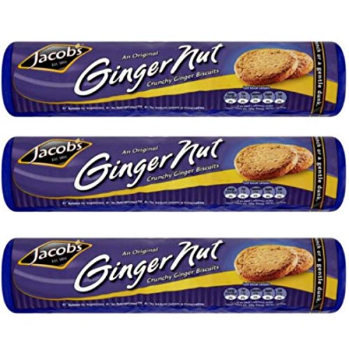 Amazon.com: Jacob's Ginger Nut Biscuits - 3 bag pack, 200g/7oz, Crunchy ...