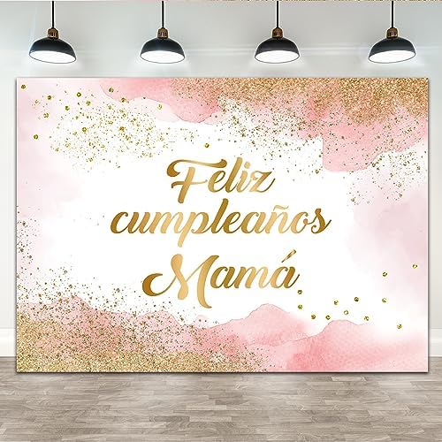 Amazon.com : Lofaris Feliz Cumpleaños Mama Party Banner Mexico Happy Birthday Backdrop for ...