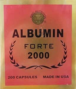 Amazon.com: Albumin Forte 2000, (200 Capsules) : Health & Household
