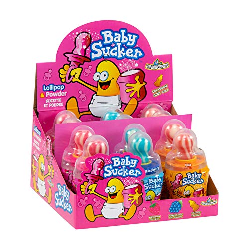 Baby Sucker, Brausepulver und Lutscher zum Dippen, 12 Stück : Amazon.de ...