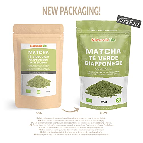 Biologische Matcha Thee in poeder [CULINAIRE KWALITEIT] 100 gram. Bio ...