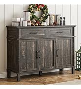 Amazon.com - 48 Inches Buffet Cabinet with Storage, Farmhouse Sideboard ...