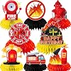 Amazon.com: 8pcs Firefighter Decorations Centerpieces, Firefighter ...