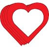 Amazon.com: 4” x 3.75" Medium Open Heart Single Color Creative Cut-Outs ...