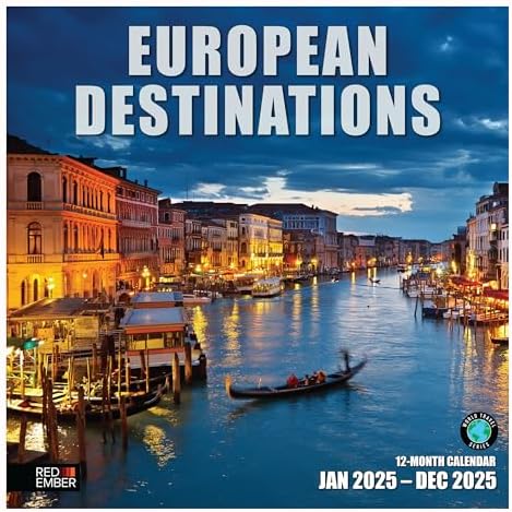 Amazon.com: MICASA PRESS - European Destinations 2025 Wall Calendar 12 ...