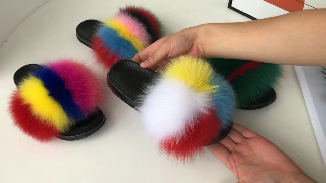 Watch Fluffy slides for women on Amazon Live