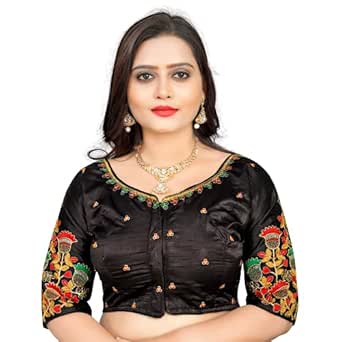 BADGER WINS Cotton Silk All Over Embrodered Beautiful Round Neck Big ...