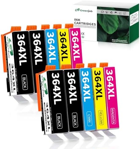 Greenjob 364XL Ink Cartridges Multipack Compatible for HP 364 Ink for ...