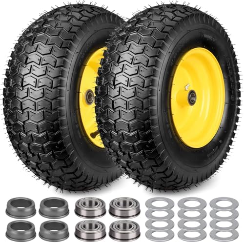 Amazon.com: 16 x 6.50-8 Tire and Wheel, 2 Pcs Lawn Mower Tires 16x6.50 ...