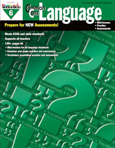 Amazon.com: Newmark Learning Grade 6 Common Core Practice Language Book ...