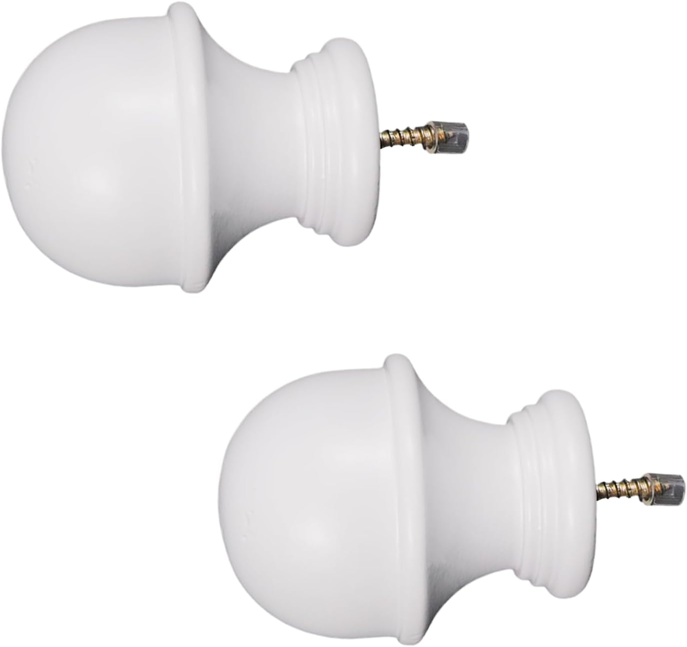 Amazon.com: Antrader 2 Pcs Curtain Rod Cap Finials,Window Curtain Rod ...