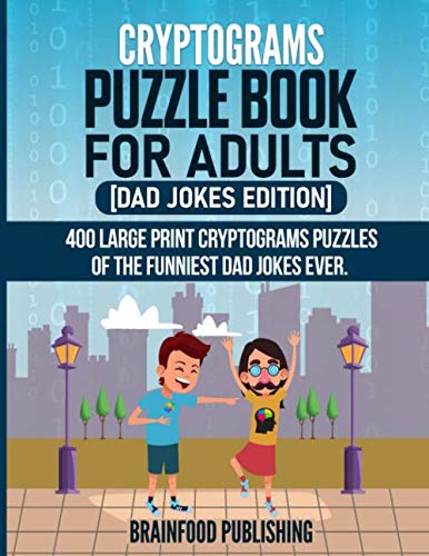 Snapklik.com : Cryptograms Puzzle Book For Adults: Dad Jokes Edition ...