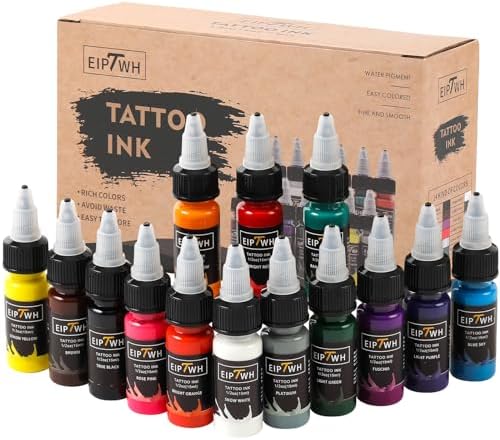 Amazon.com: 14 Colors Tattoo Ink Set,15ml 1/2oz Tattoo Ink Colors Set ...