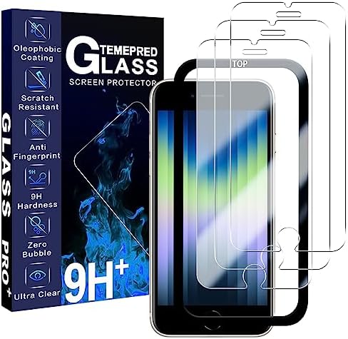 Amazon.com: iSOUL 4-Pack Screen Protector for iPhone SE 3/2 (2022/2020 ...