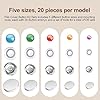 Amazon.com: Cover Button Kit with 5 Different Sized Buttons, 100 Sets ...