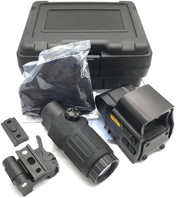 558 Red Green Dot Holographic Sight Reflex Scope with G33 3X Magnifier ...