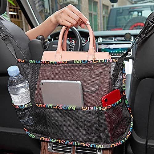 Amazon.com: Damocles Car Net Pocket Large Adjustable Buckle Strap Car ...
