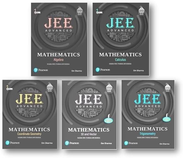 Buy Om sharma Pearson Maths ( COMBO SET OF 5 BOOKS ) JEE Advanced ...