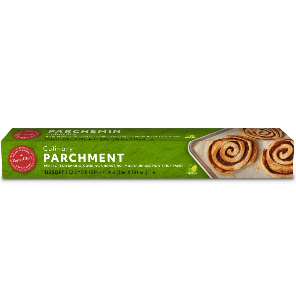 PaperChef Culinary Parchment Multipurpose Non-Stick Paper, 123 sq ft ...
