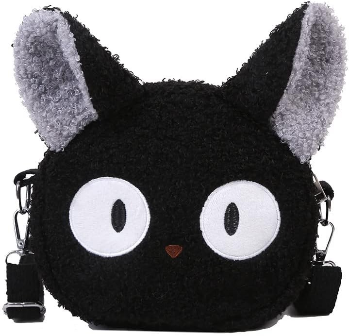 Amazon.com: cute cat purse for girls, kawaii plush anime crossbody bag ...