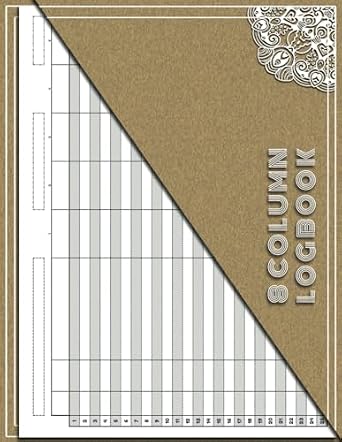 Amazon.com: Log Book: 8 Column Customizable Log book | Multipurpose ...