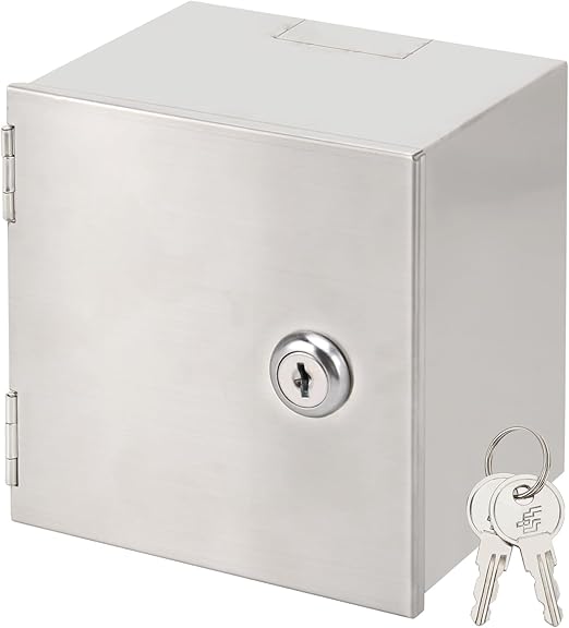 Heavy-duty Stainless Steel Weatherproof Electrical Outlet Security Box ...