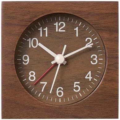 Amazon.com: MOMA MUJI Walnut Alarm Clock: Travel Alarm Clocks: Home ...