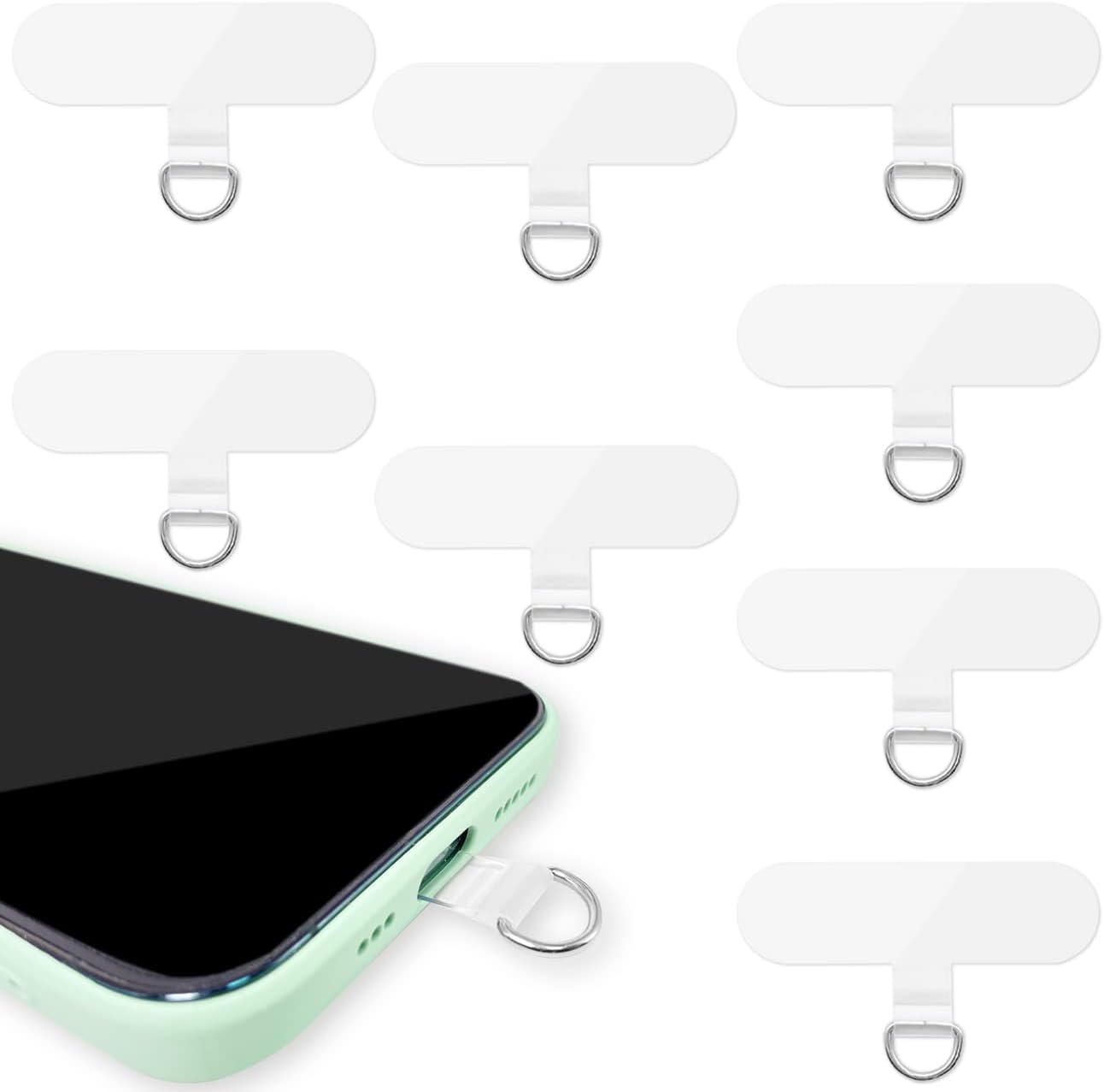 Amazon.com: Phone Tether Tab,8 Pack,Universal Phone Lanyard Patch ...