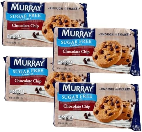Amazon.com: Murray Sugar Free Chocolate Chip Cookies 8.8 oz (Pack of 4 ...