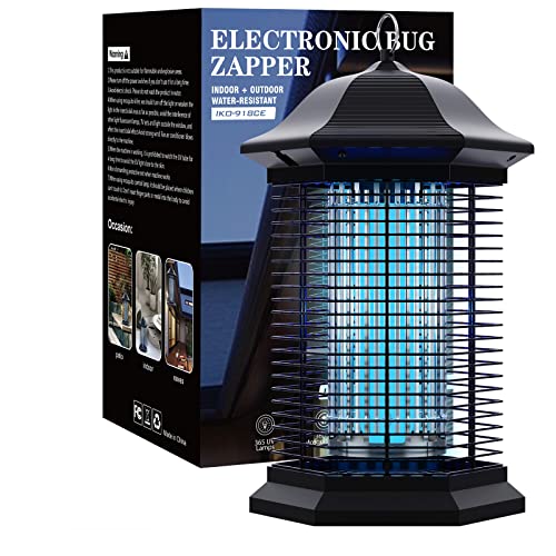 Amufer Bug Zapper Electric Indoor & Outdoor,4000V High Power Mosiquito ...