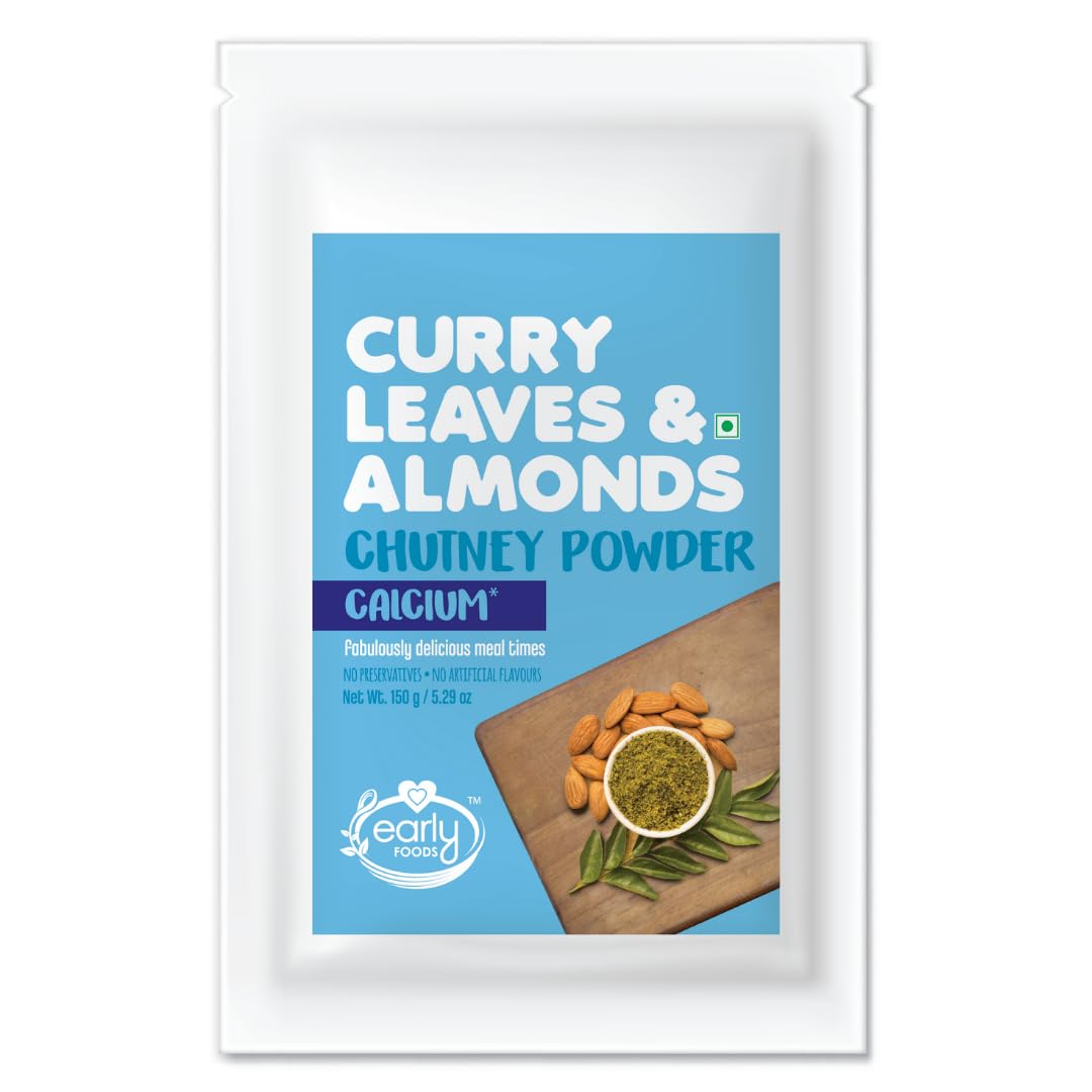 Early Foods - Curry Leaves and Almonds Chutney Powder | Curry Leaf ...